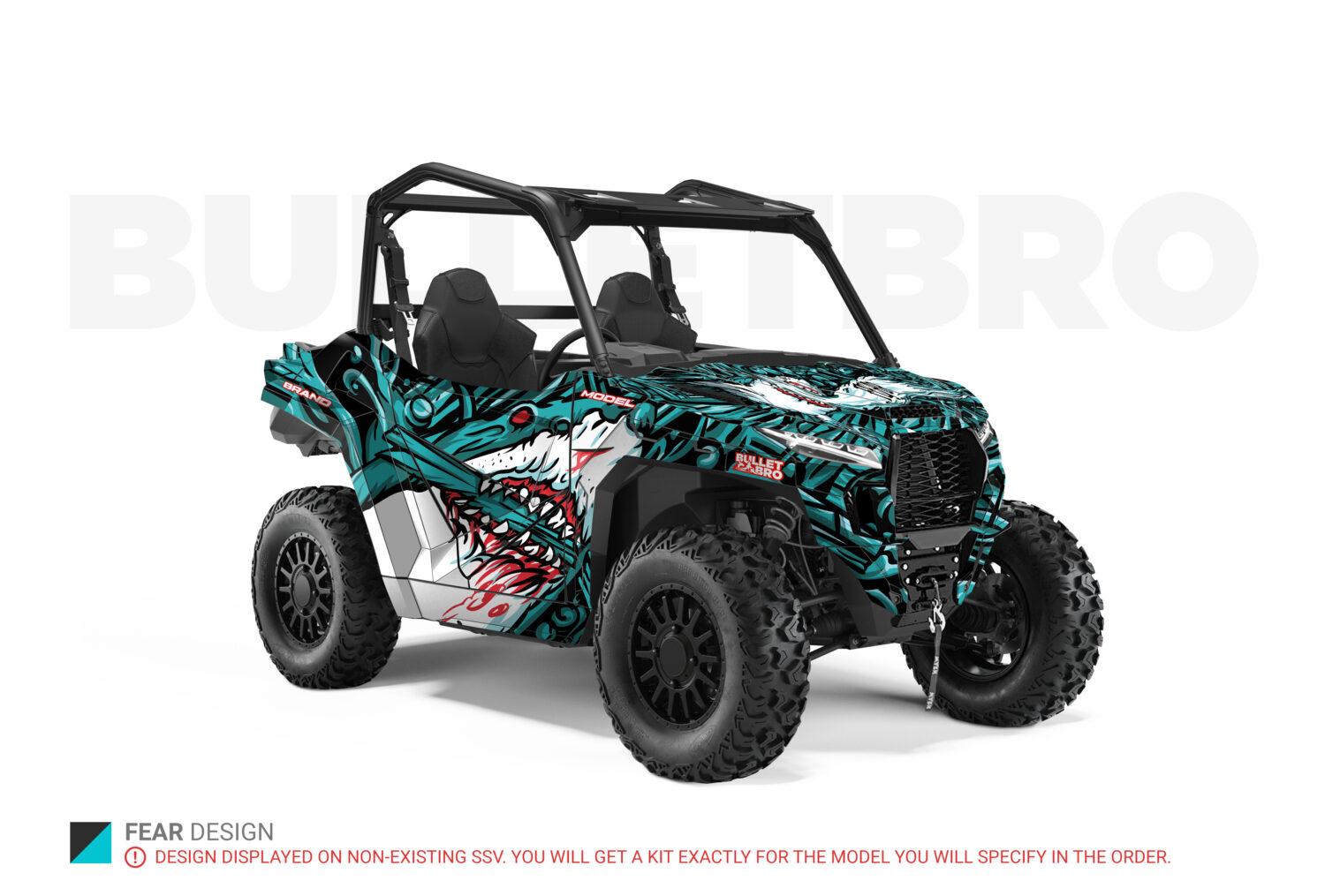 Купить наклейки Fear на квадроцикл POLARIS на платформе RZR 500 – BULLETBRO