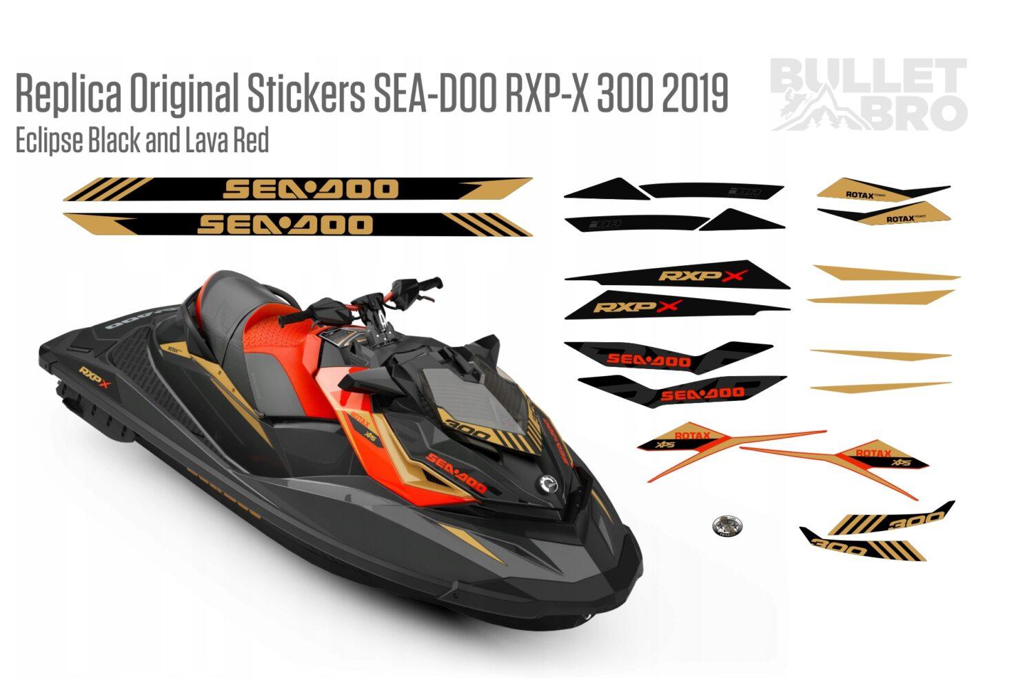 Купить оригинальные наклейки! Реплика оригинальных наклеек SEA-DOO RXP ...