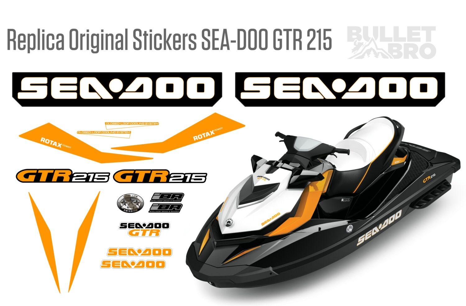 Купить оригинальные наклейки! Реплика оригинальных наклеек SEA-DOO GTR ...