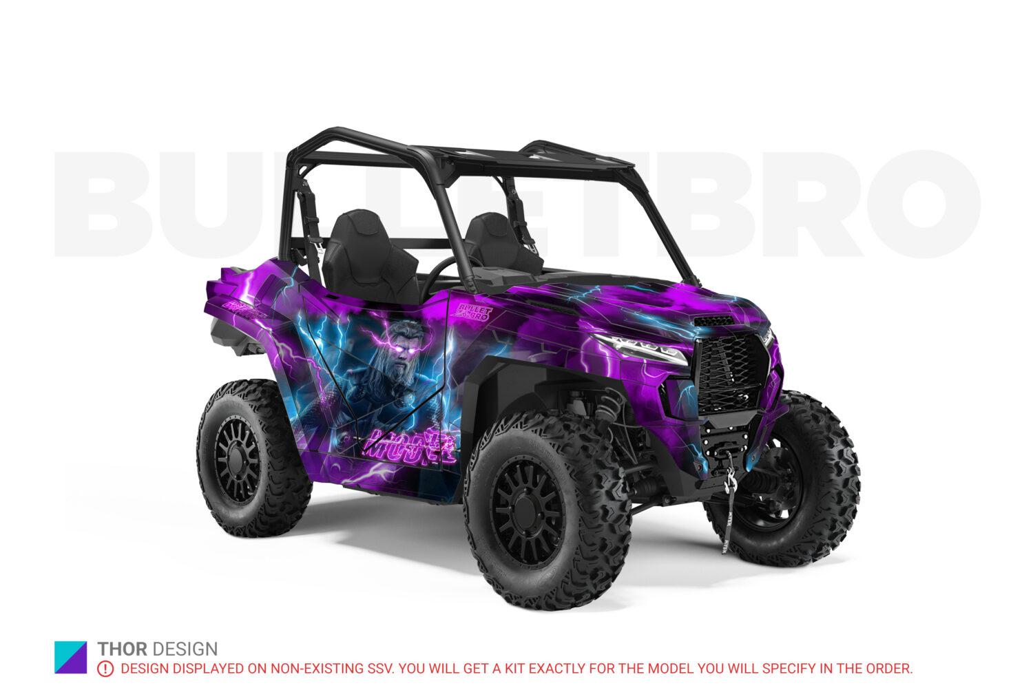 Купить наклейки Thor на квадроцикл POLARIS на платформе RZR 500 – BULLETBRO