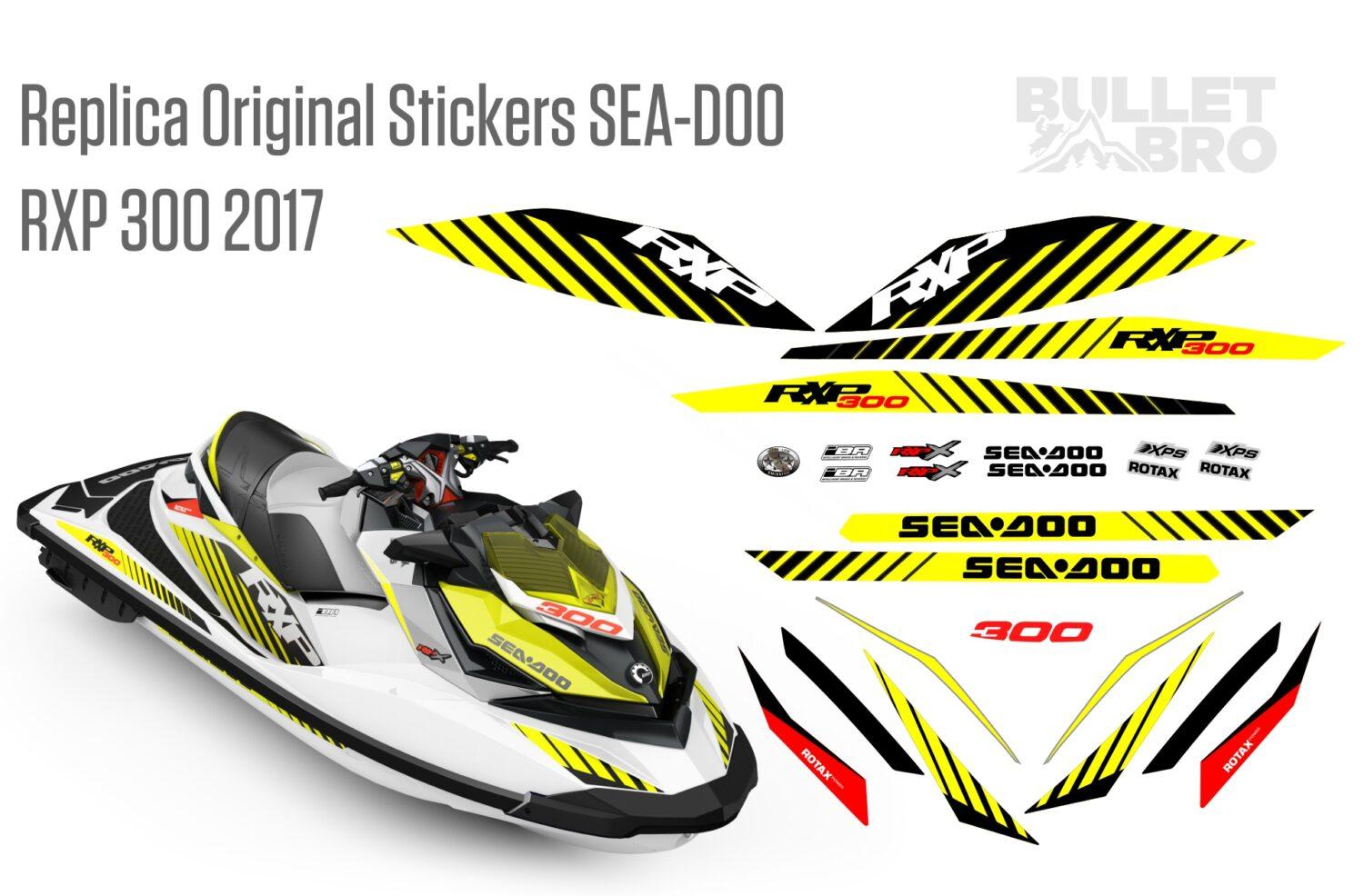 Купить оригинальные наклейки! Реплика оригинальных наклеек SEA-DOO RXP ...