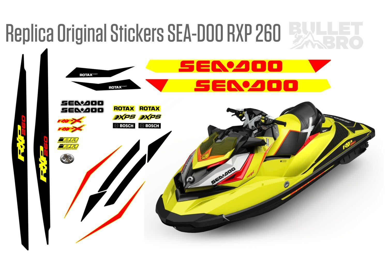 Купить оригинальные наклейки! Реплика оригинальных наклеек SEA-DOO RXP ...