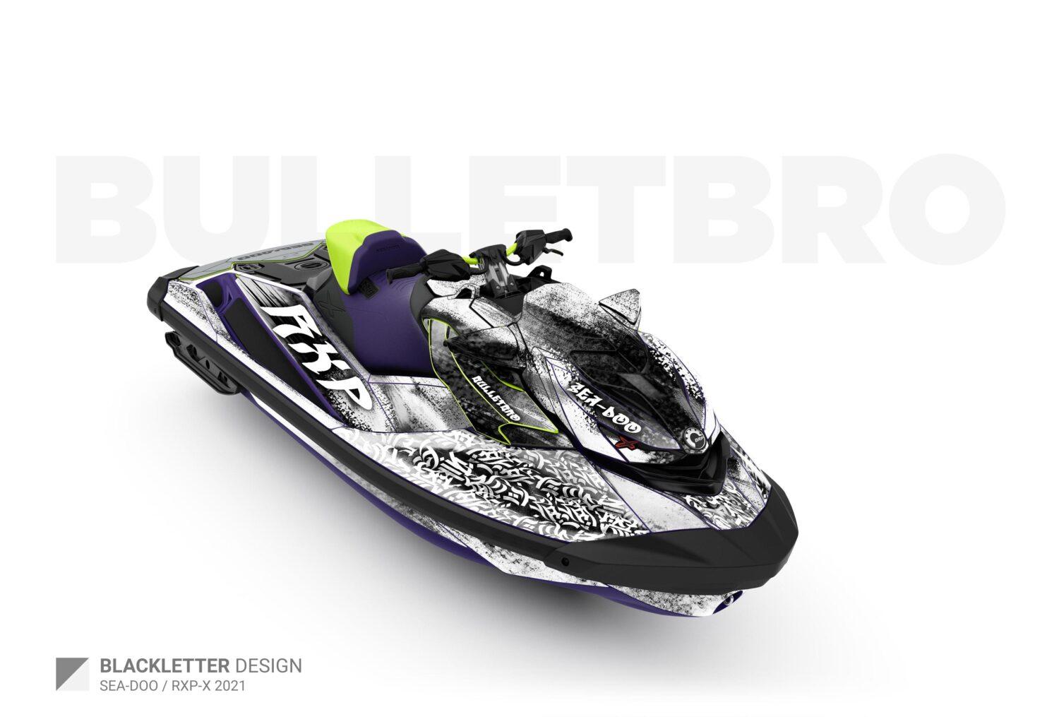 Купить наклейки BlackLetter на гидроцикл SEA-DOO на платформе RXP-X 300 ...