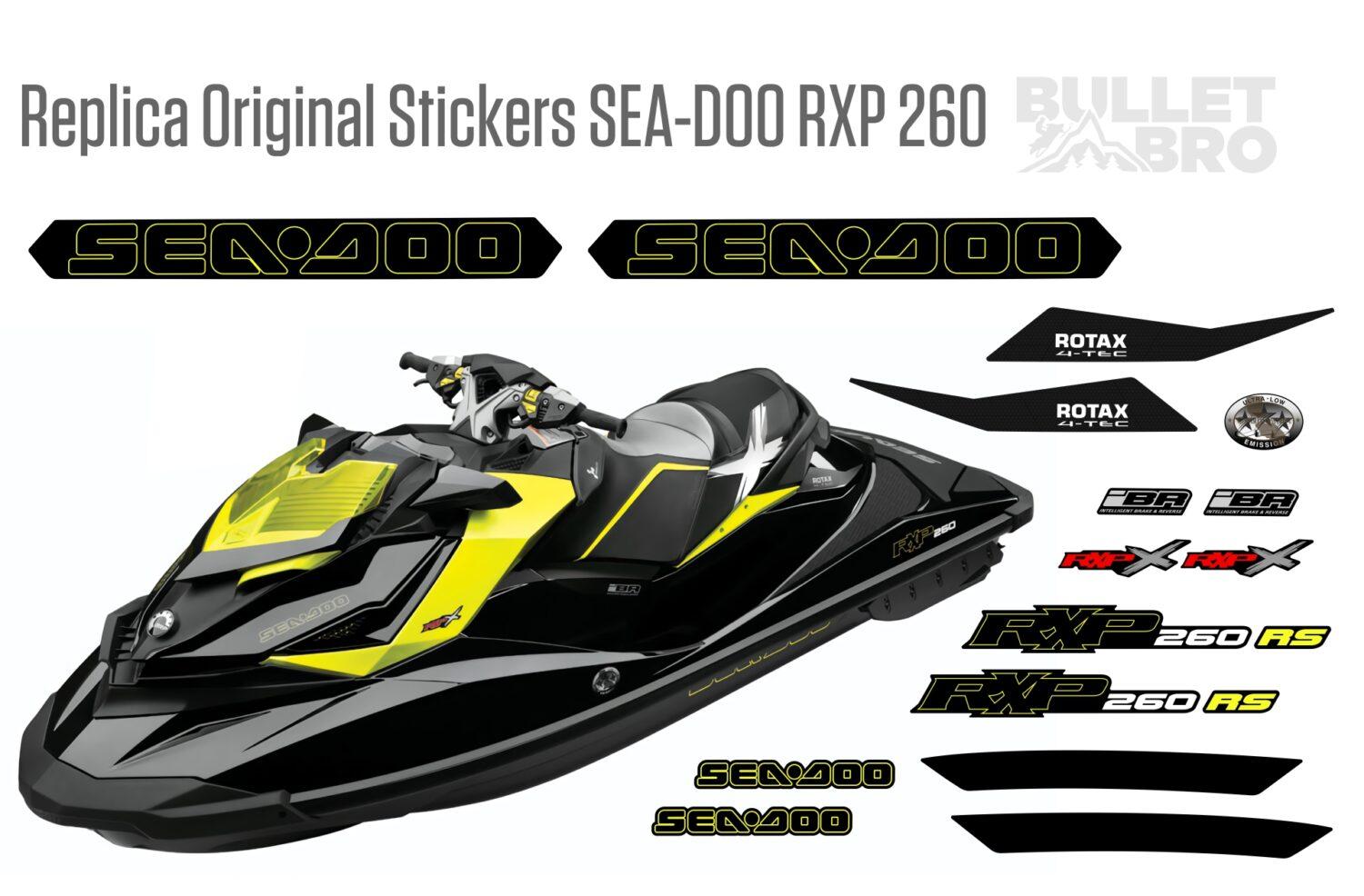 Купить оригинальные наклейки! Реплика оригинальных наклеек SEA-DOO RXP ...