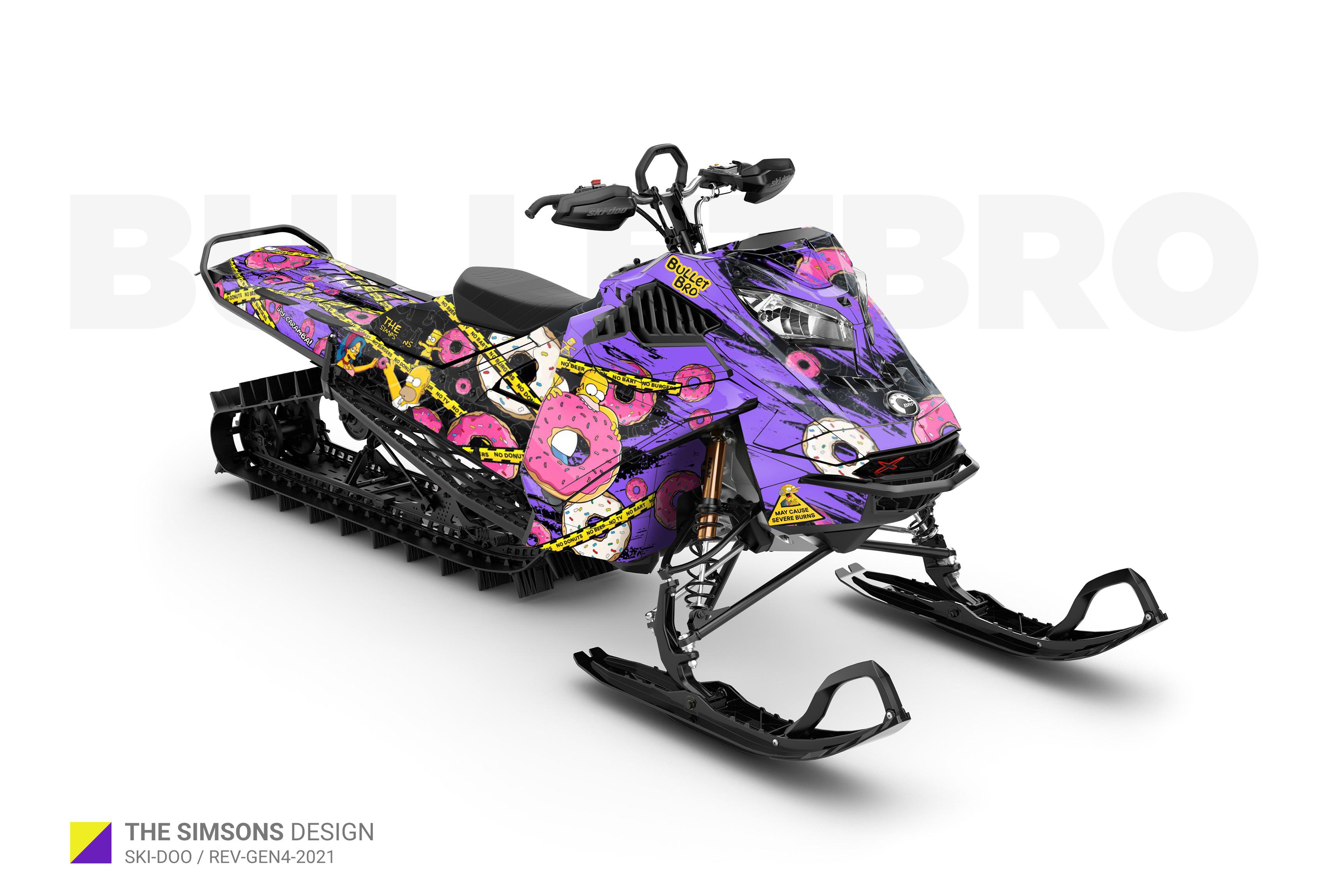 Купить наклейки Simpsons на снегоход SKI-DOO на платформе REV Gen4 NEW ...